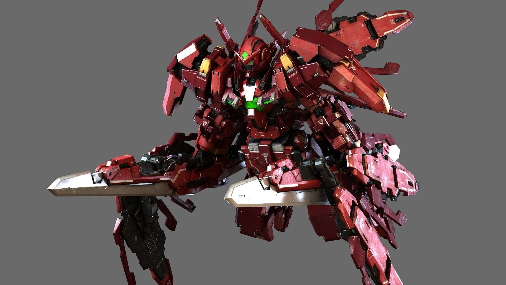 MOBILE SUIT GNY-001F GUNDAM ASTRAEA TYPE-F AVARANG DASH OP-SET 3D model ...