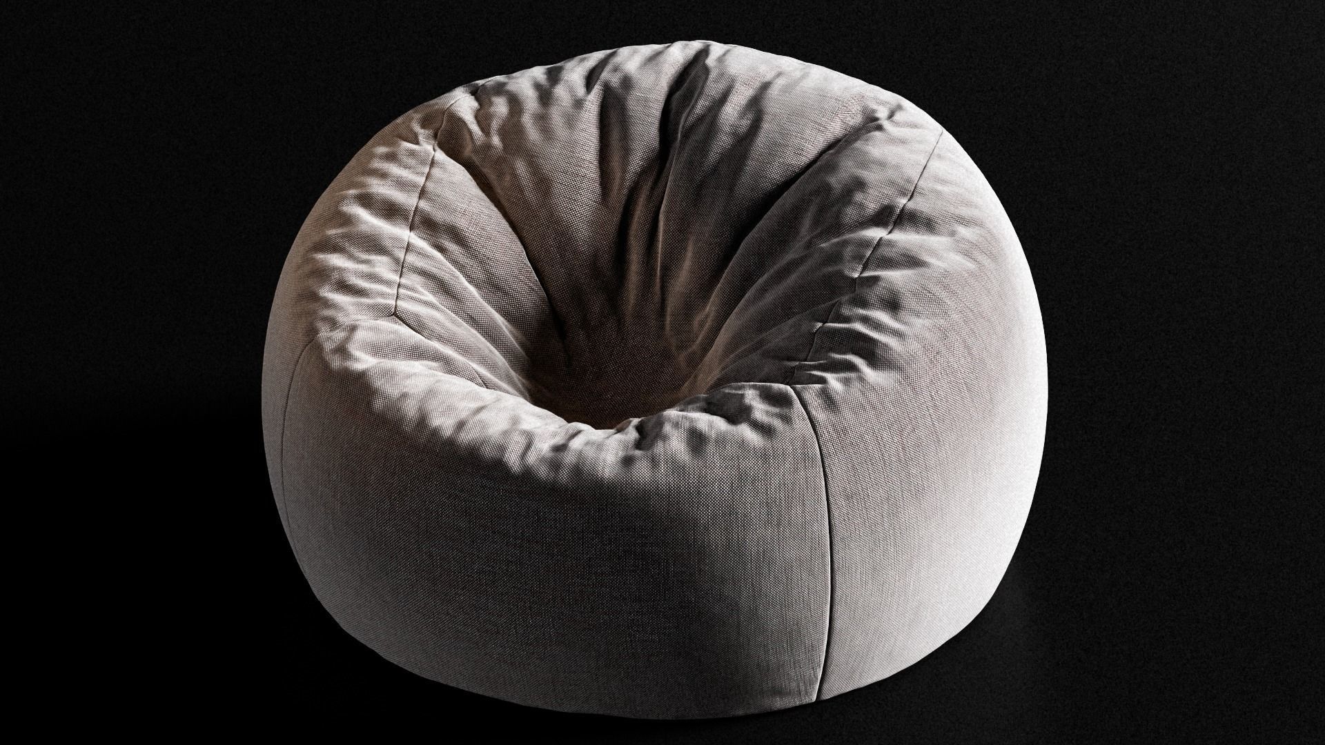 Bean bag Round 3D model | CGTrader