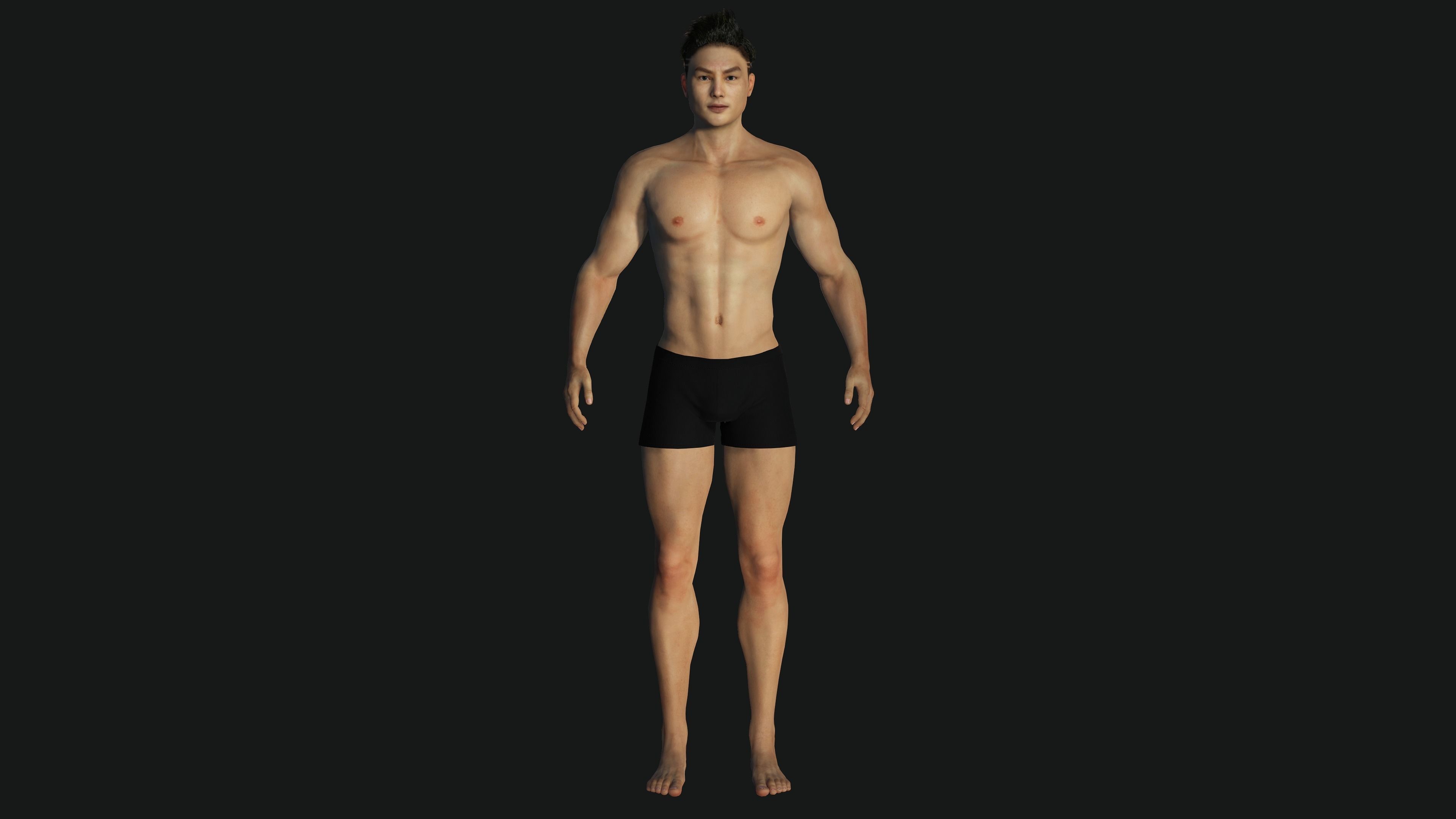 3D model 3D ASIAN MALE BUSINESSMAN-REALISTIC RIG GAME READY CHARACTER ...