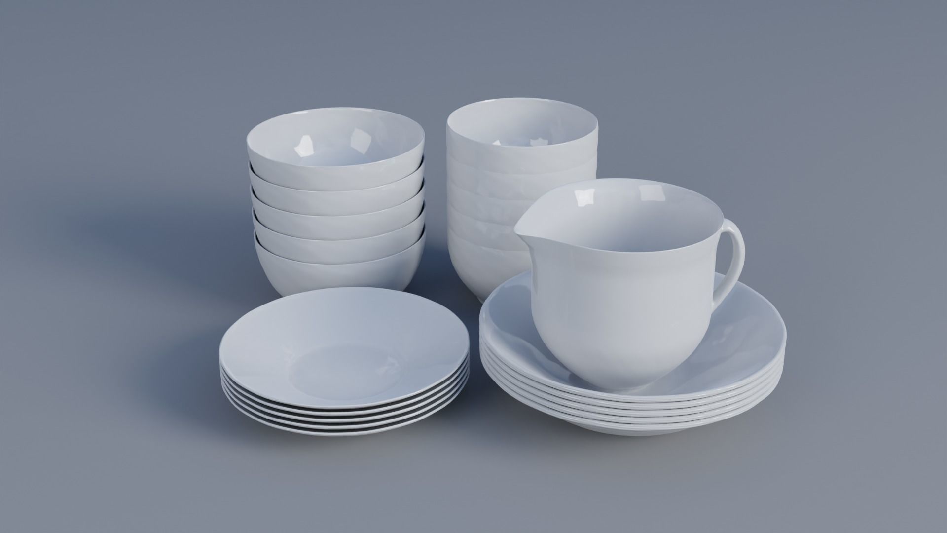 3D model Tableware Crockery VR / AR / low-poly | CGTrader