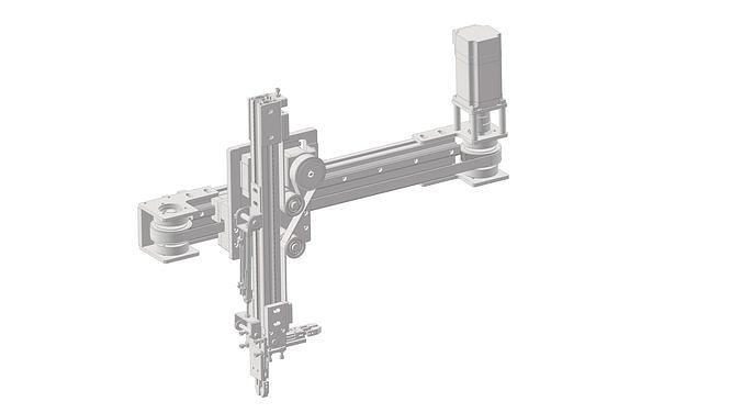 Robot Gripper 2 axis X Z Gripper 90 degree rotate free 3D model | CGTrader