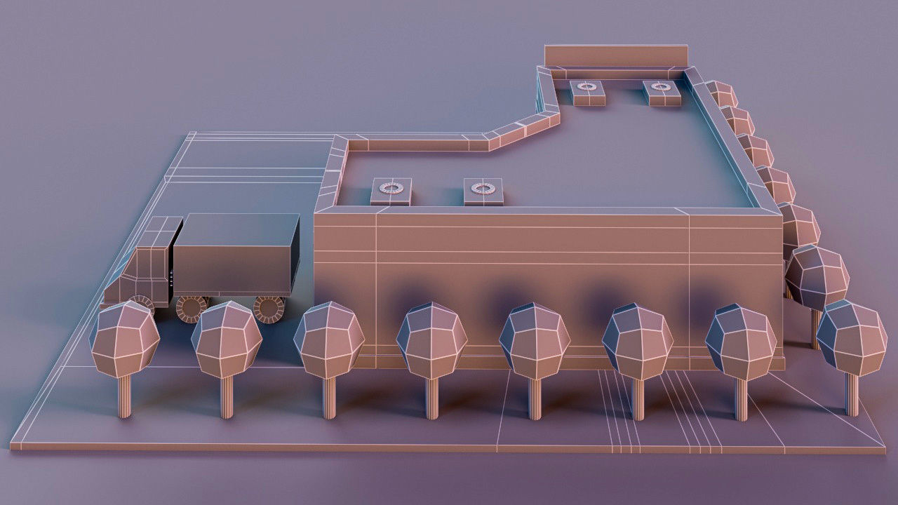 3D model Low Poly Supermarket- Low Poly Assets Low-poly 3D model VR ...