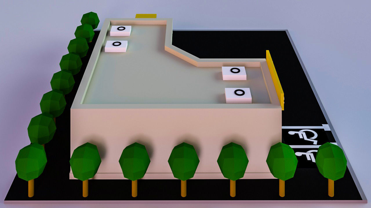 3D model Low Poly Supermarket- Low Poly Assets Low-poly 3D model VR ...