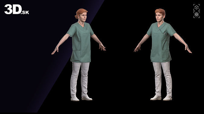 Cleaned A Pose Scan Daya Jones 3D model | CGTrader