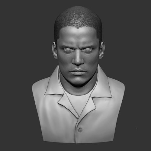 Michael Scofield Bust 3D model 3D printable | CGTrader