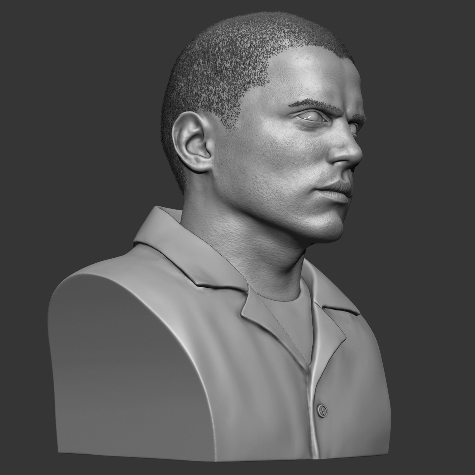 Michael Scofield Bust 3D model 3D printable | CGTrader