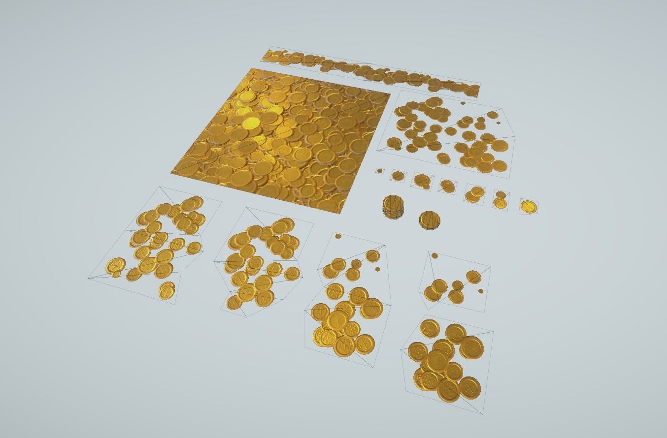 Pile of Gold Texture Texture | CGTrader