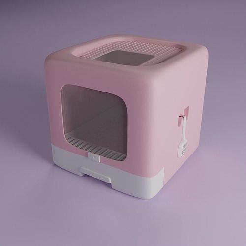 cat litter box 3D model | CGTrader