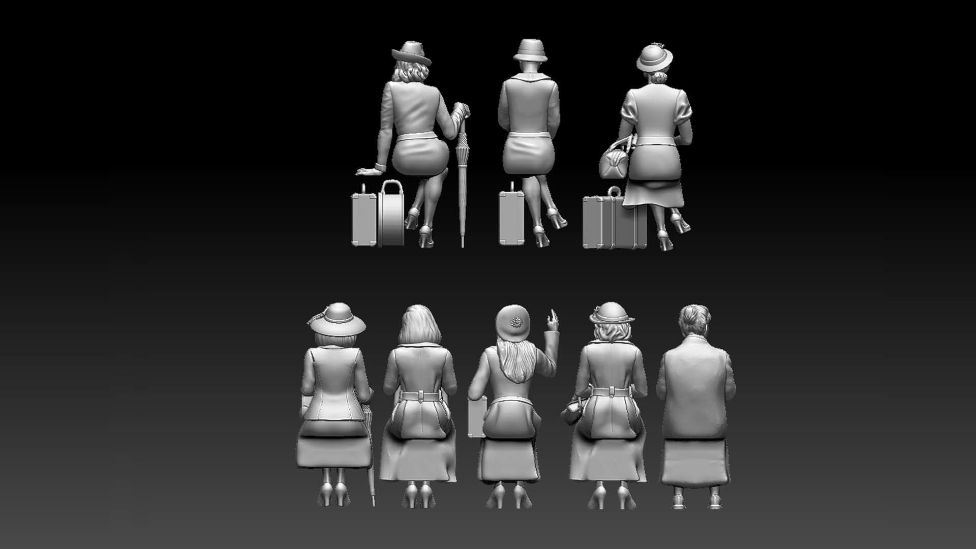 PASSENGERS 3D model 3D printable | CGTrader