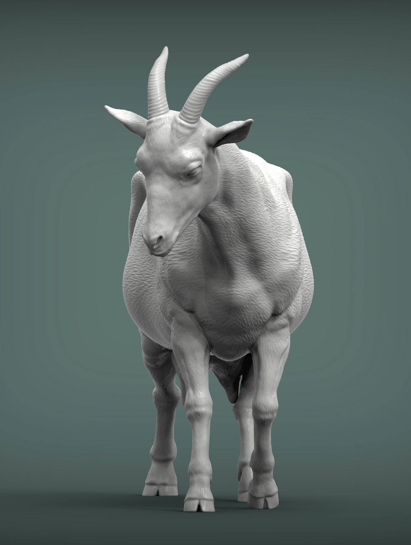 Goat 3D print model 3D model 3D printable | CGTrader
