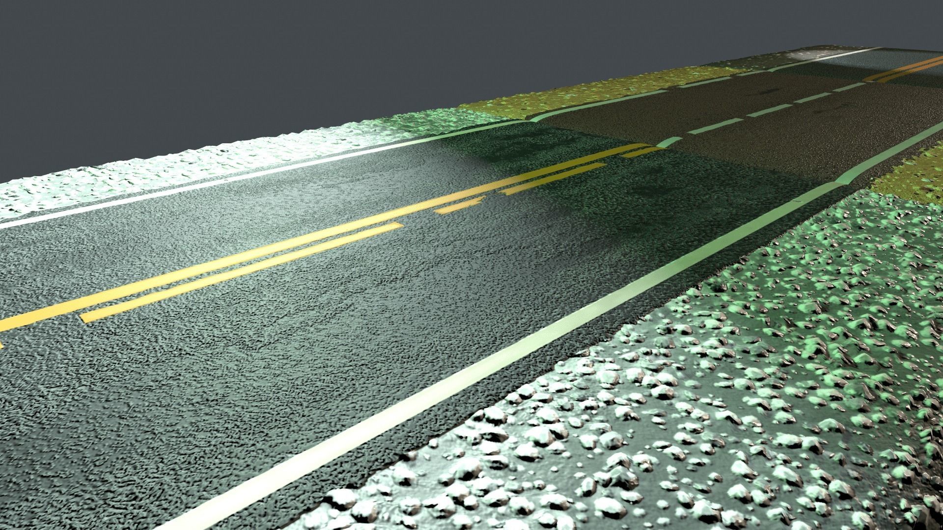 REALISTIC ROAD PBR TEXTURE - SEAMLESS Texture and sbsar File Texture ...
