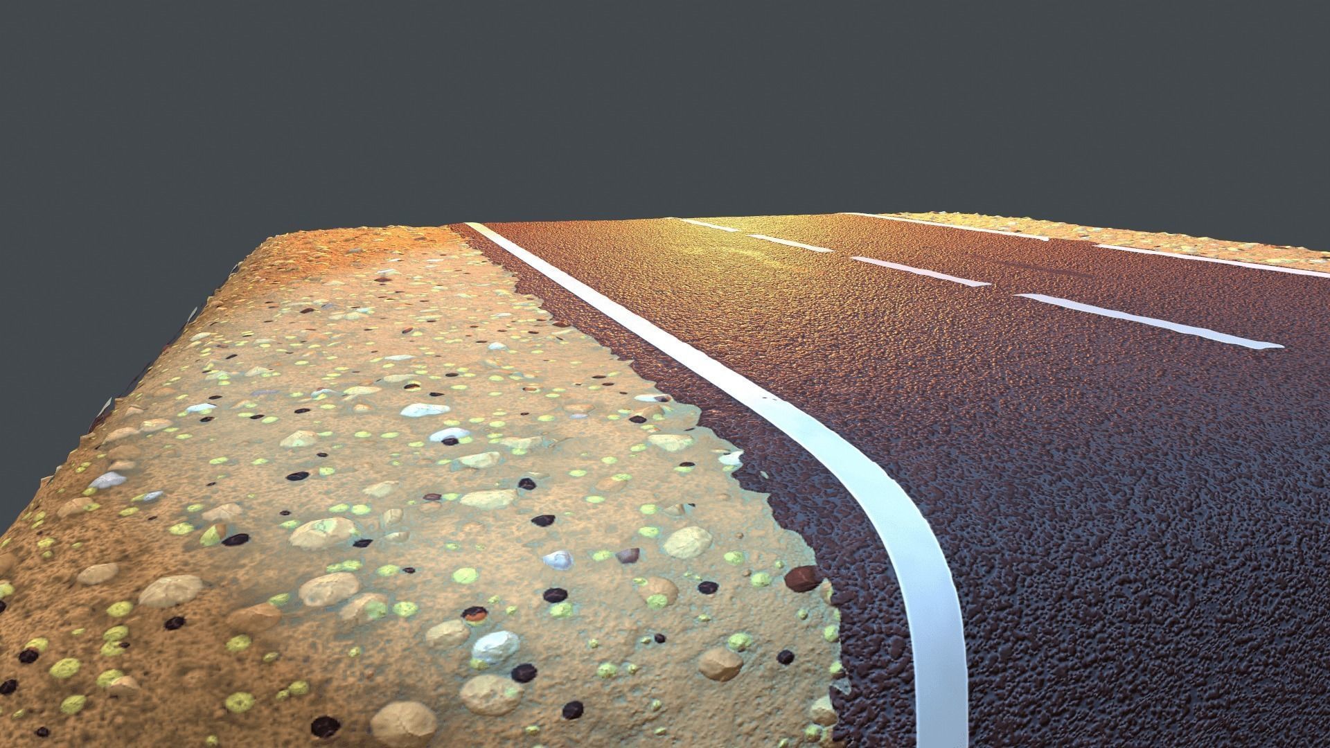 REALISTIC ROAD PBR TEXTURE - SEAMLESS Texture and sbsar File Texture ...