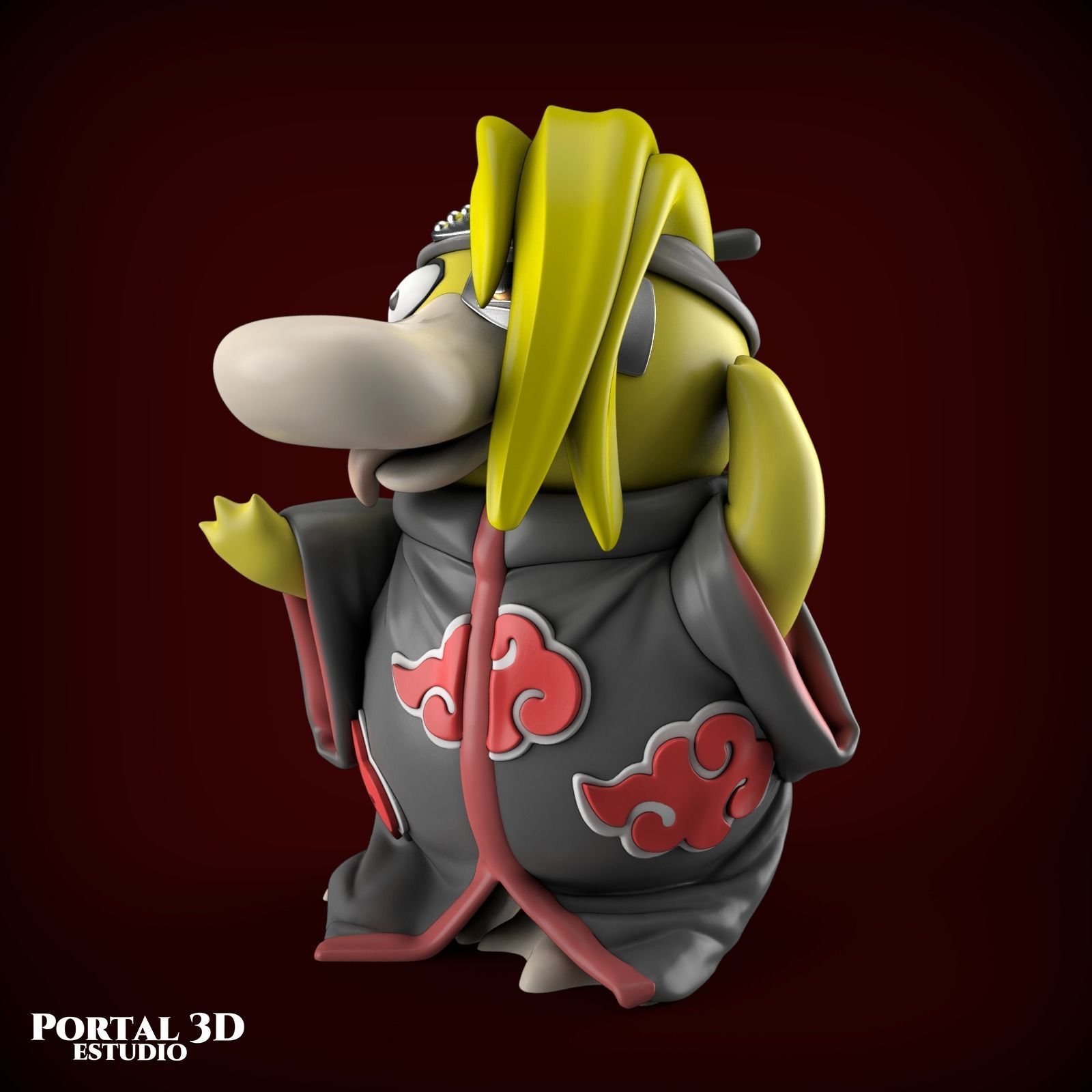 AKATSUKI PSYDUCK 3D model 3D printable | CGTrader