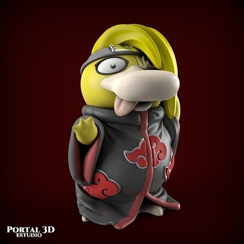 AKATSUKI PSYDUCK 3D model 3D printable | CGTrader