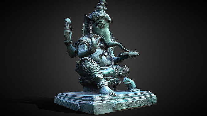 Ganesha Statue 3D model 3D printable | CGTrader