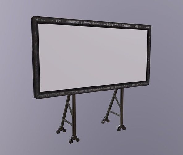 3D model Billboard Sign VR / AR / low-poly | CGTrader