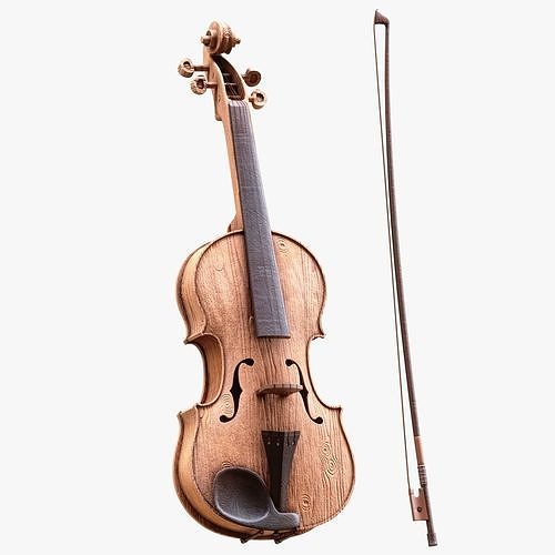 Violin Fiddle Wood 3D model | CGTrader