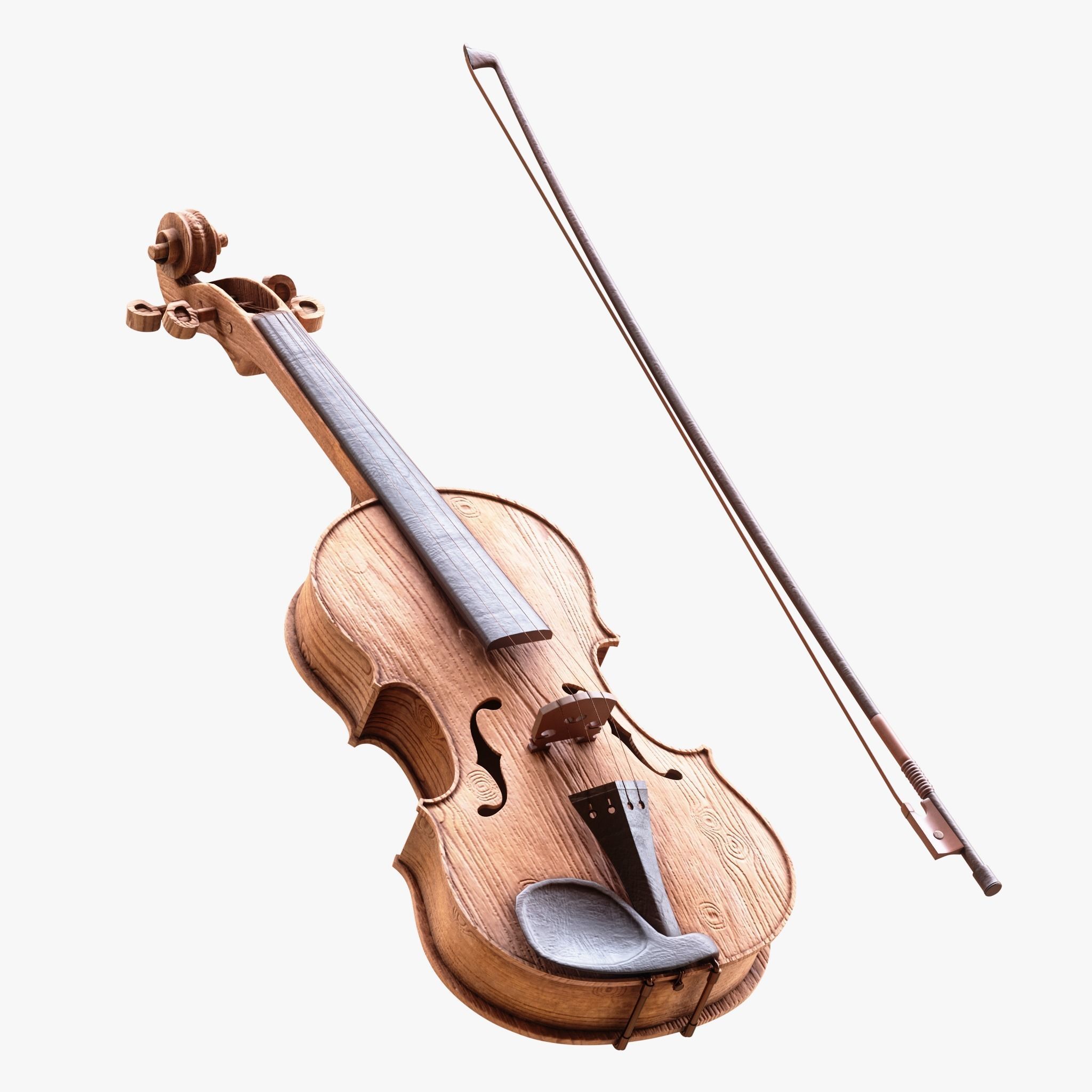 Violin Fiddle Wood 3D model | CGTrader