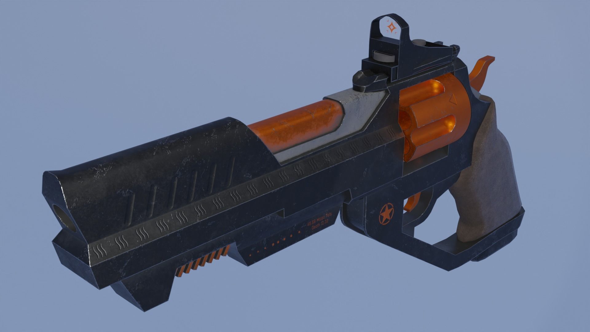 3D model Revolver Weapon Game Ready Model VR / AR / low-poly | CGTrader