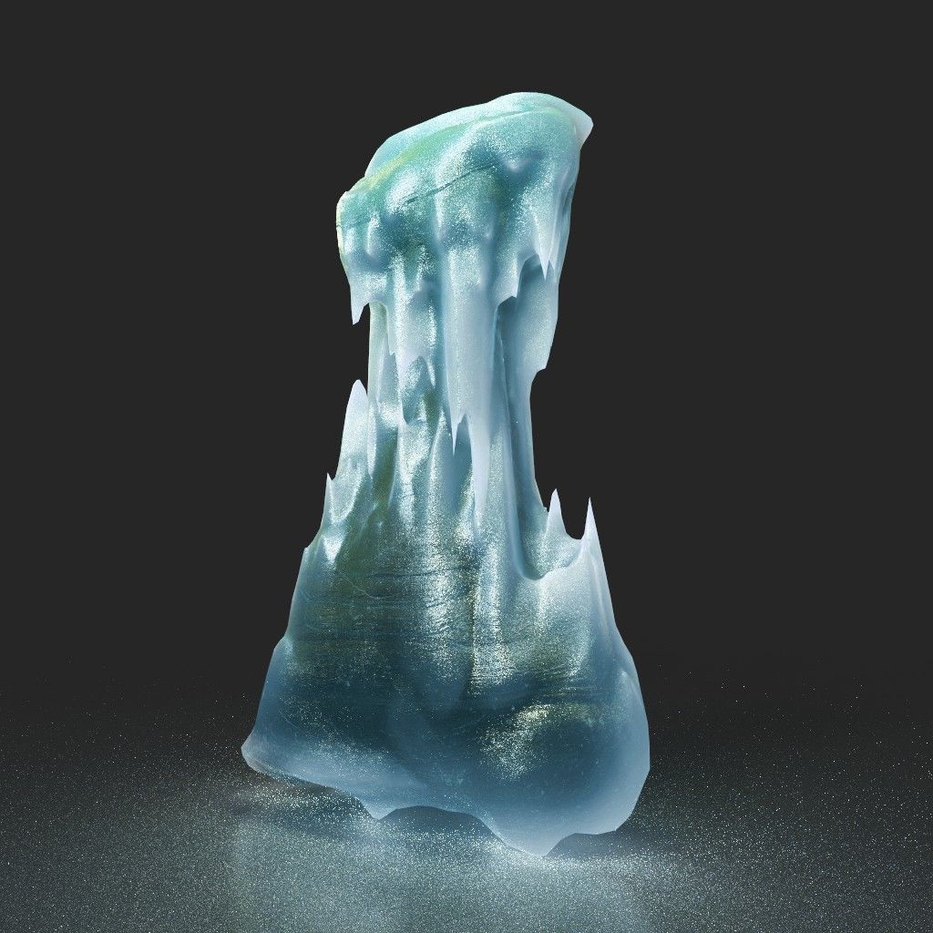 3D model Low poly Ice Spike Cave 230501 VR / AR / low-poly | CGTrader