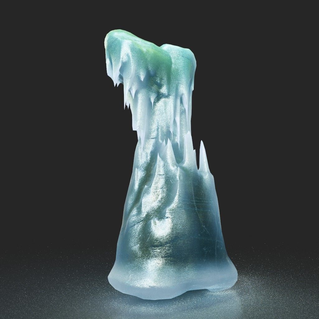 3D model Low poly Ice Spike Cave 230501 VR / AR / low-poly | CGTrader