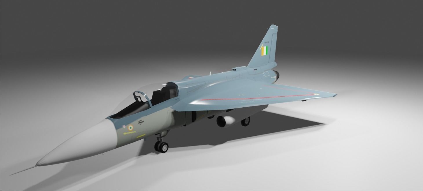 3D model Indian Airforce HAL LCA Tejas 3D model VR / AR / low-poly ...