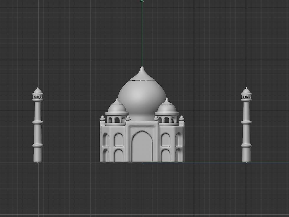 3D model Taj Mahal Diorama VR / AR / low-poly | CGTrader
