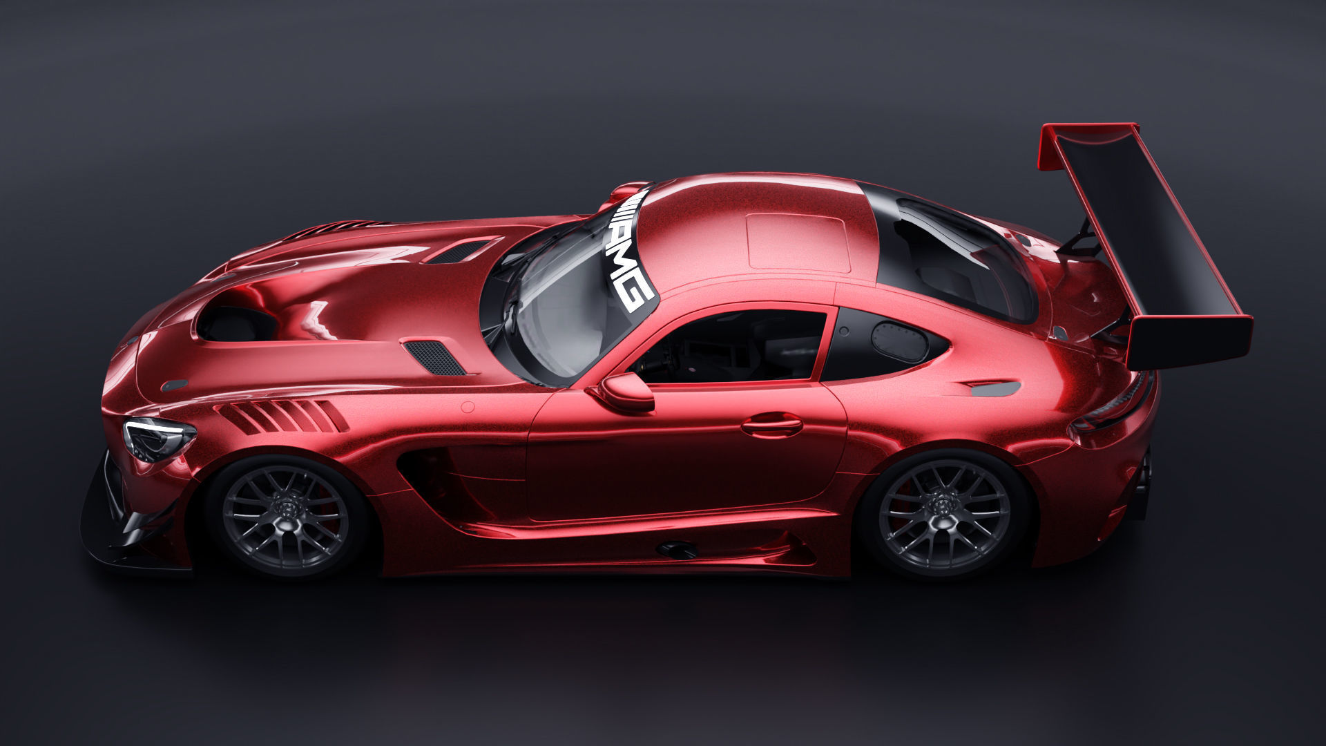 3D model Mercedes AMG GT3 VR / AR / low-poly | CGTrader