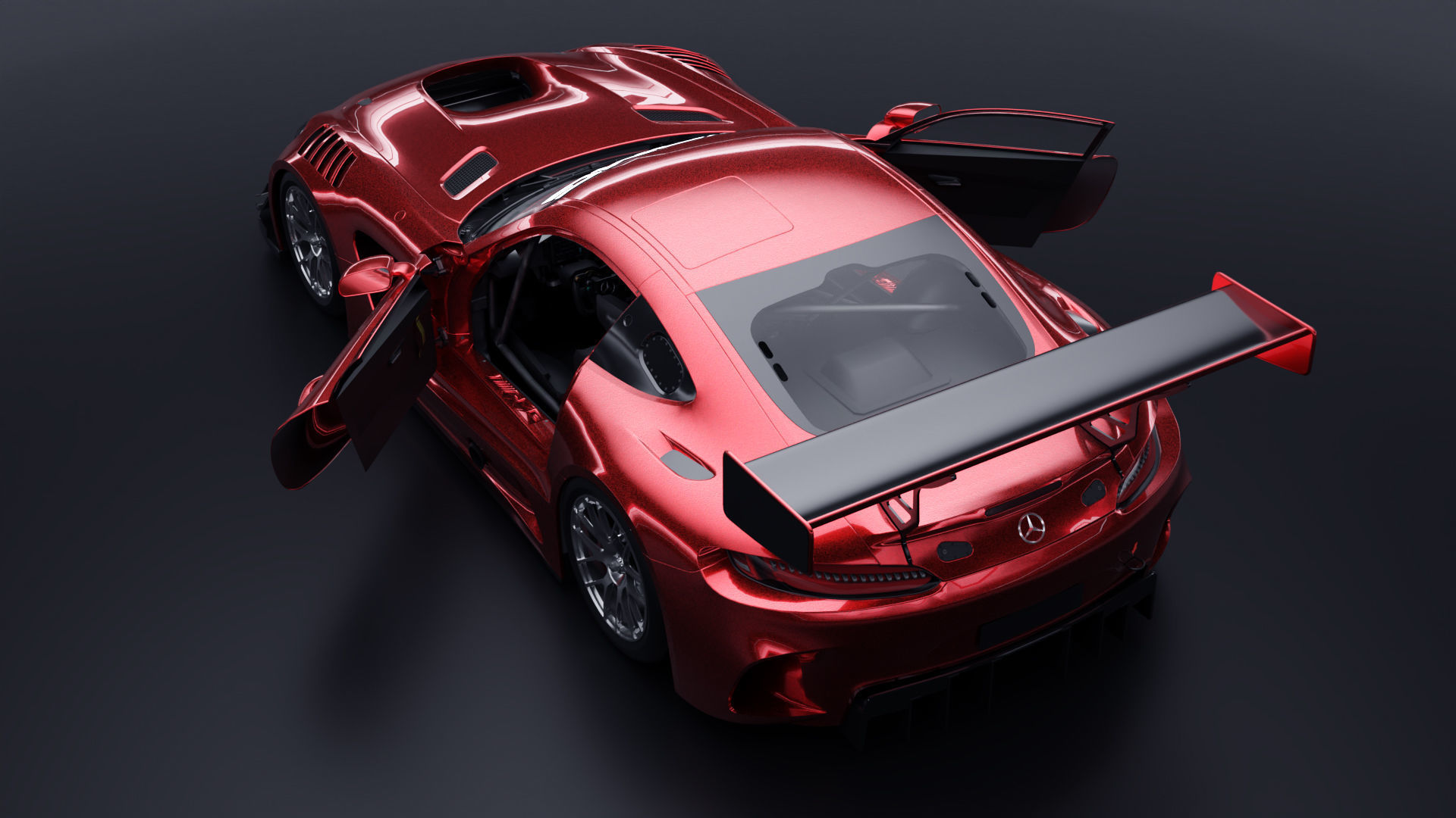 3D model Mercedes AMG GT3 VR / AR / low-poly | CGTrader