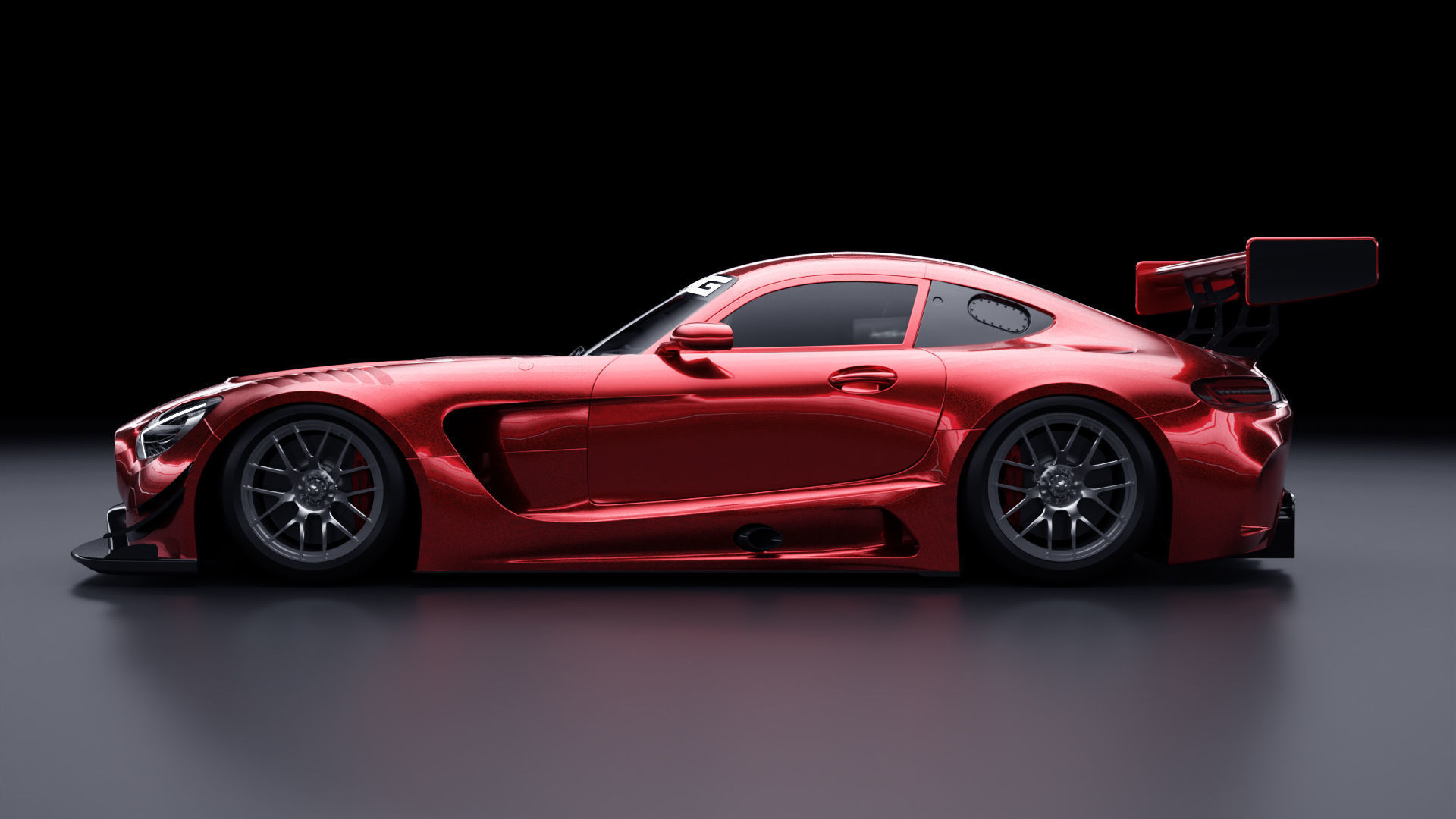 3D model Mercedes AMG GT3 VR / AR / low-poly | CGTrader