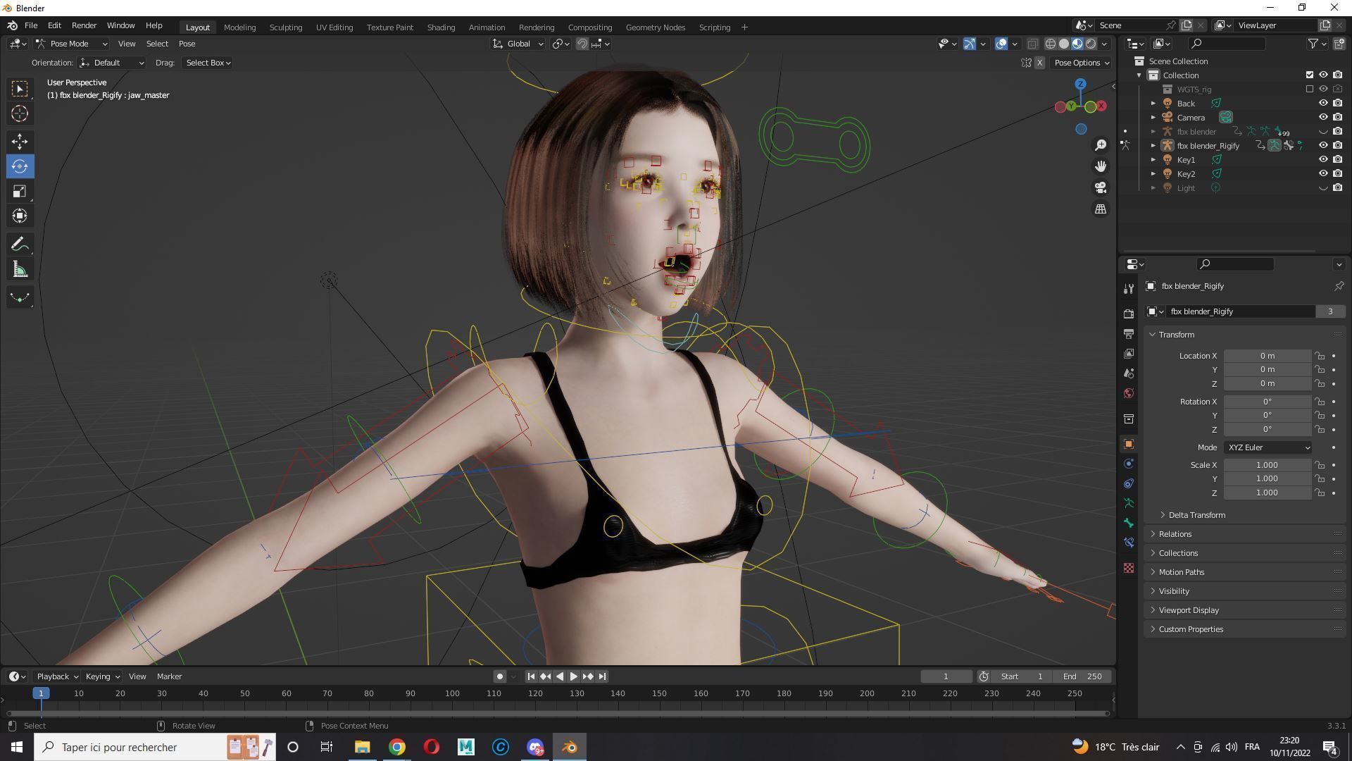 3D model Kimiko Fully Rigged and Game-Ready Asian Teen in Swimsuit VR ...