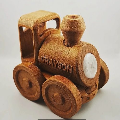 3D Printable Wooden Toy Train Set 3D model 3D printable | CGTrader