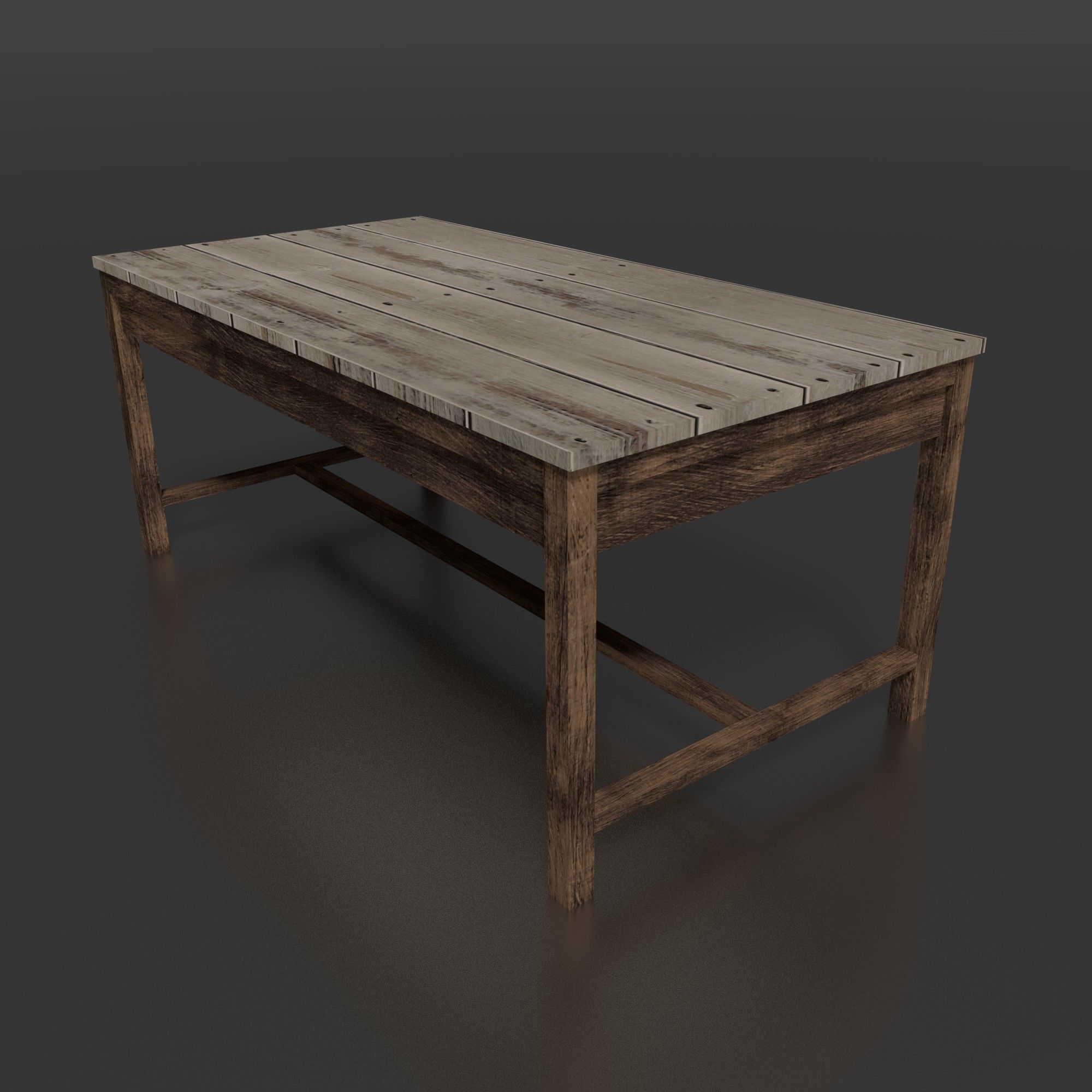 Meja Kayu 001-030 3D model | CGTrader