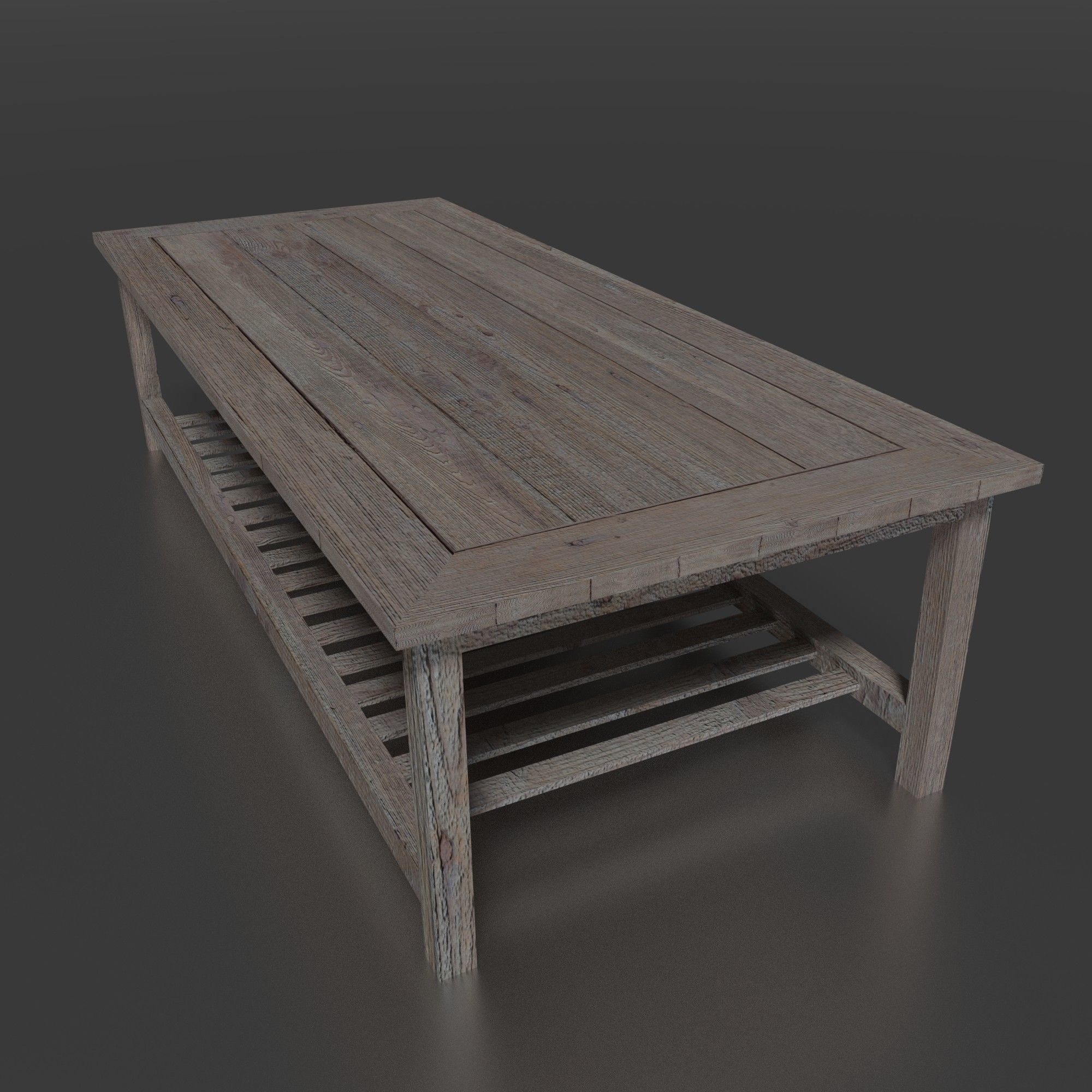 Meja Kayu 001-030 3D model | CGTrader