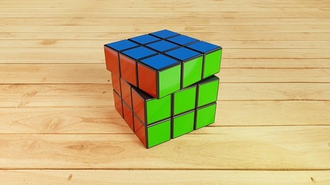 3D model Rubik Cube - Low Polygons - Camera Animated VR / AR / low-poly ...