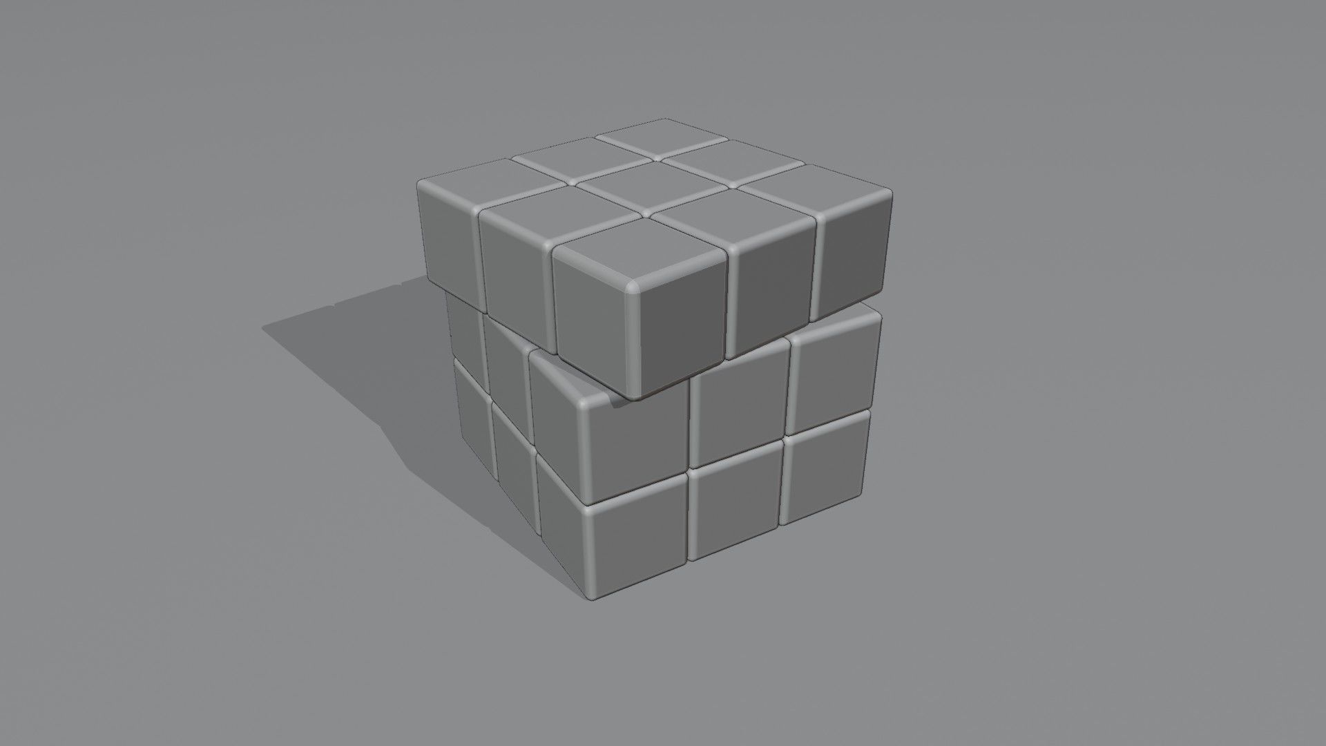 3D model Rubik Cube - Low Polygons - Camera Animated VR / AR / low-poly ...