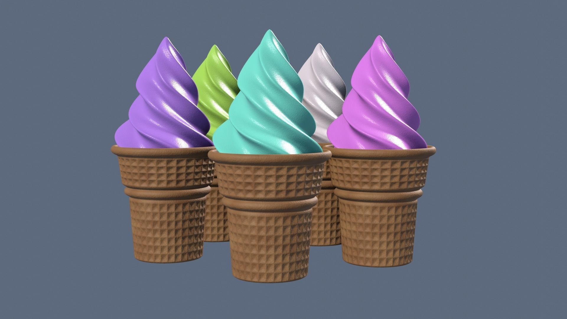 Collection of 5 Ice Cream 3D models 3D model | CGTrader