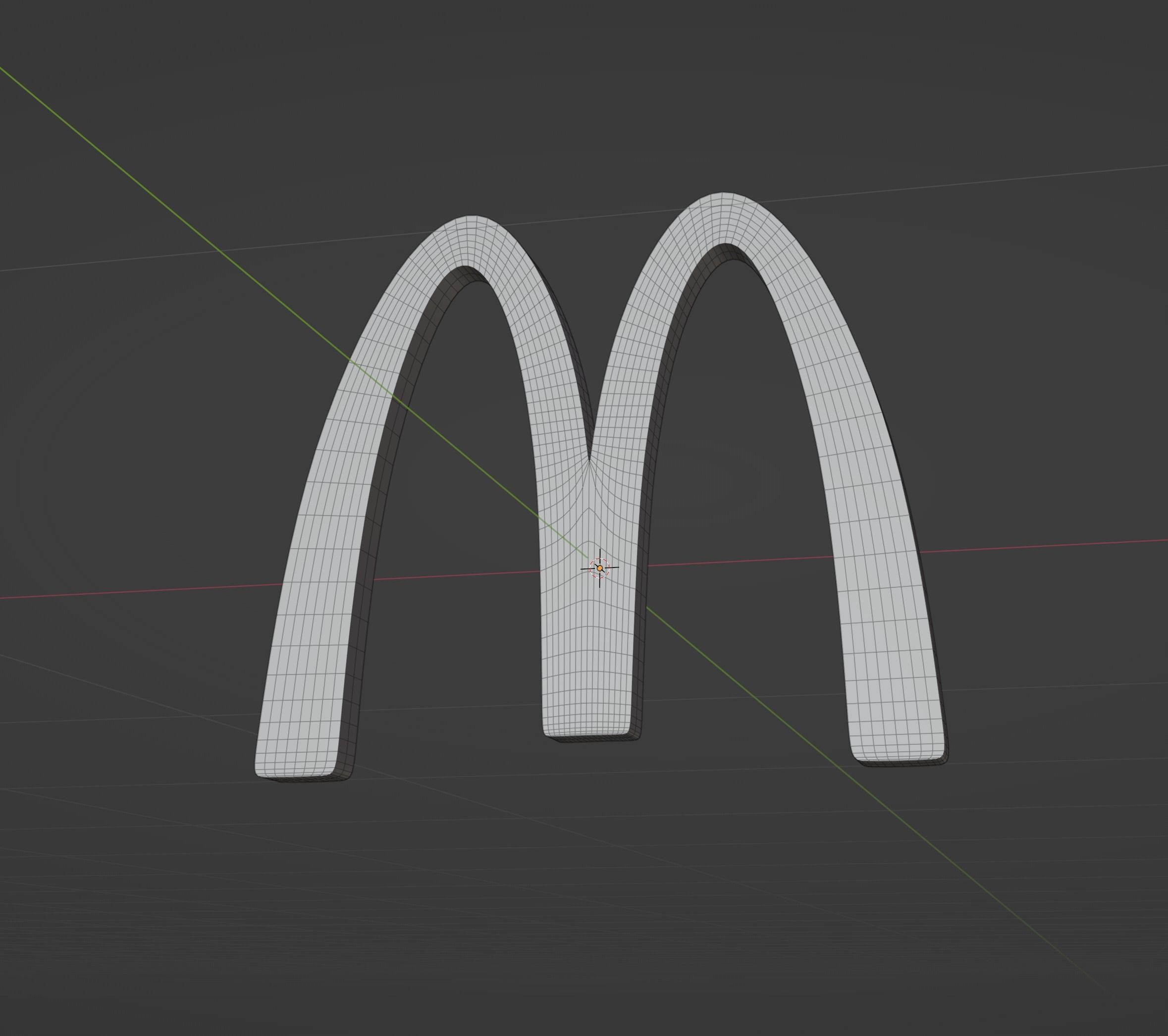 3D model McDonalds Logo VR / AR / low-poly | CGTrader
