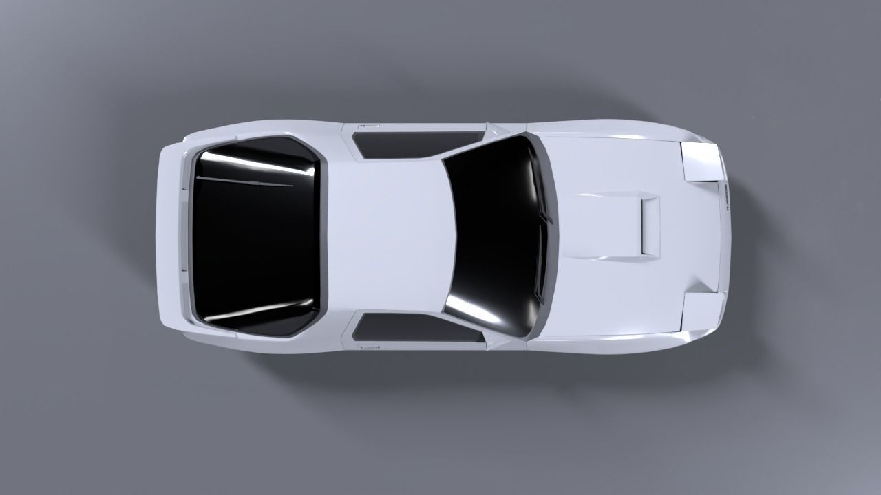 Nissan RX7 White Comet 3D model | CGTrader