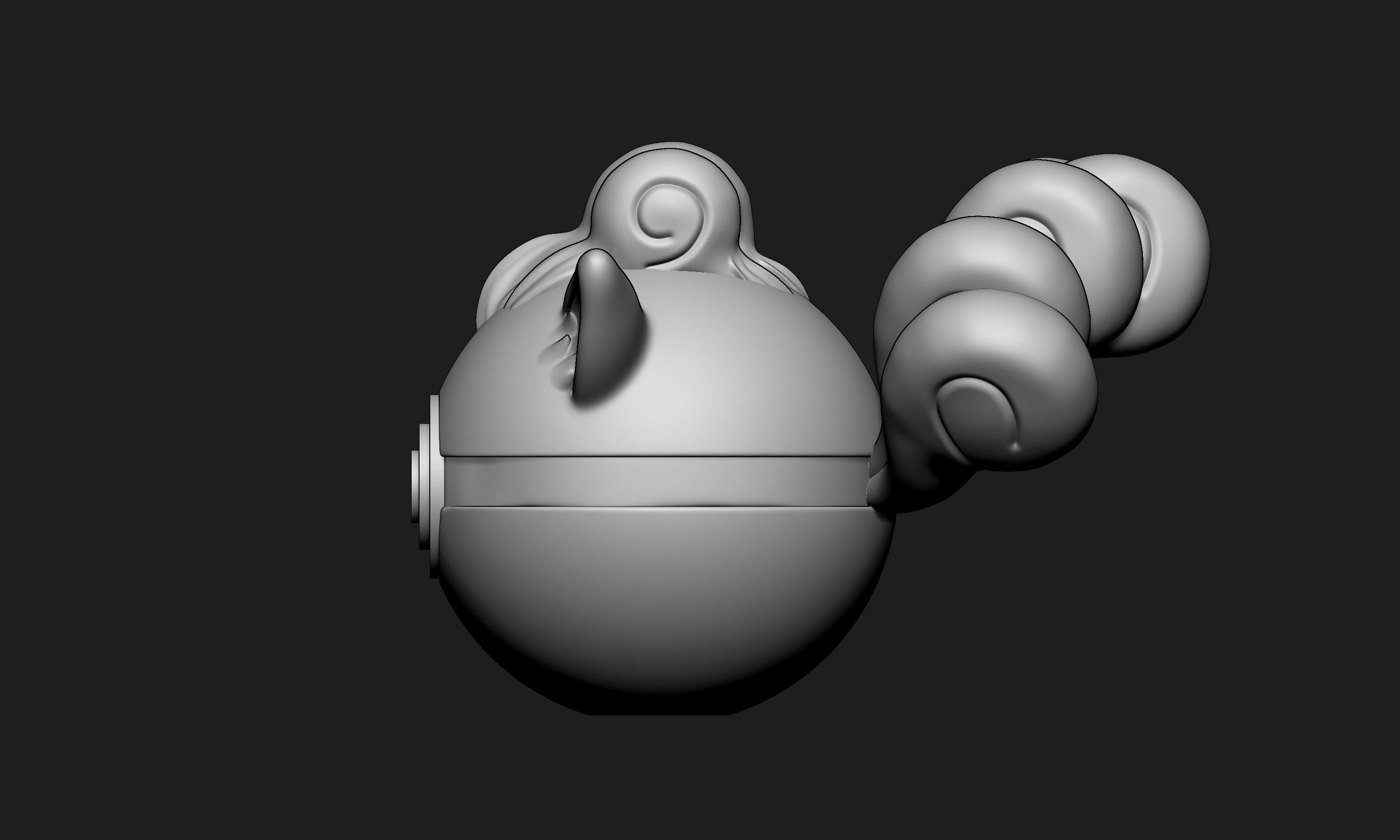 Pokemon Vulpix Pokeball 3D model 3D printable | CGTrader