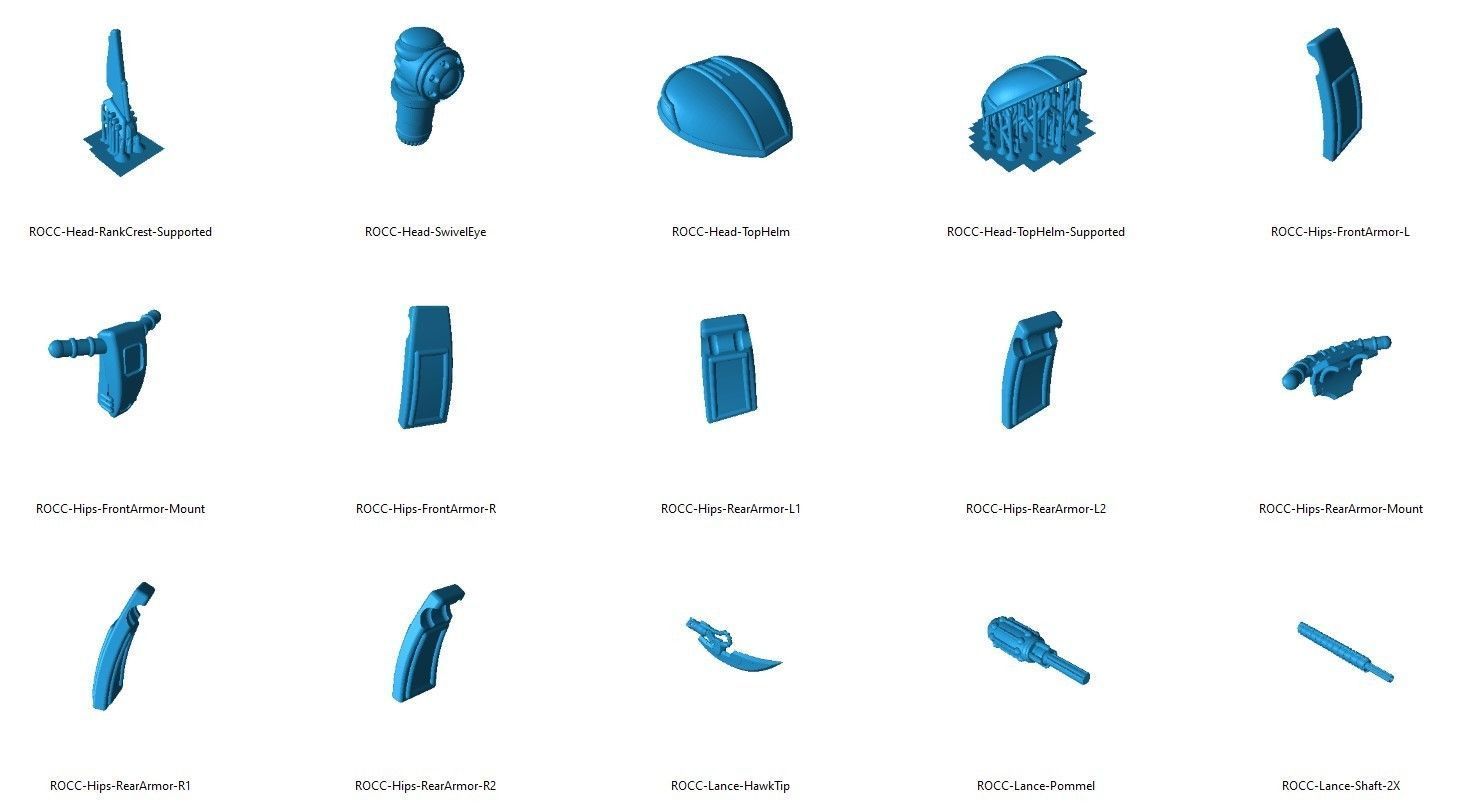 Rebellious Orbital Colony Cavalier-28mm Orbital Assault Mech 3D model ...