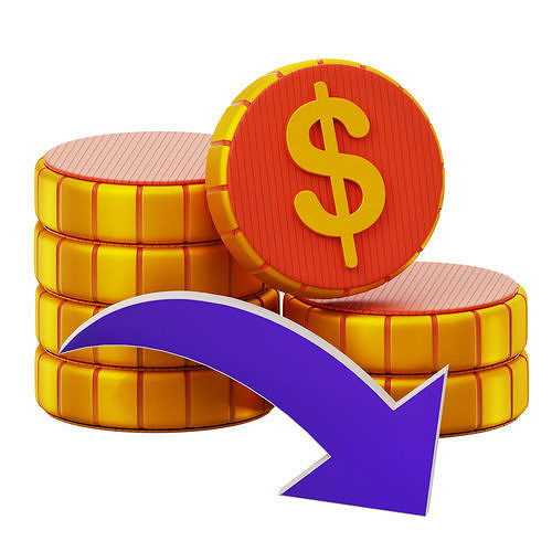 3D model 3D Financial Loss VR / AR / low-poly | CGTrader