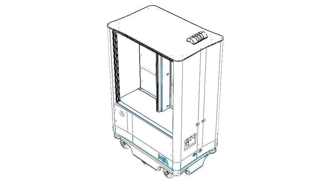 MiR200 Transport Module 3D model rigged | CGTrader