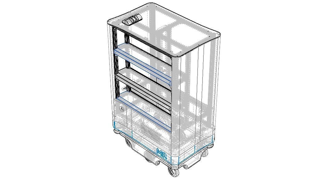 MiR200 Transport Module 3D model rigged | CGTrader