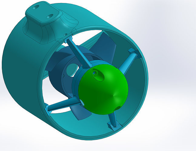 under water brushless thruster 3D model 3D printable | CGTrader