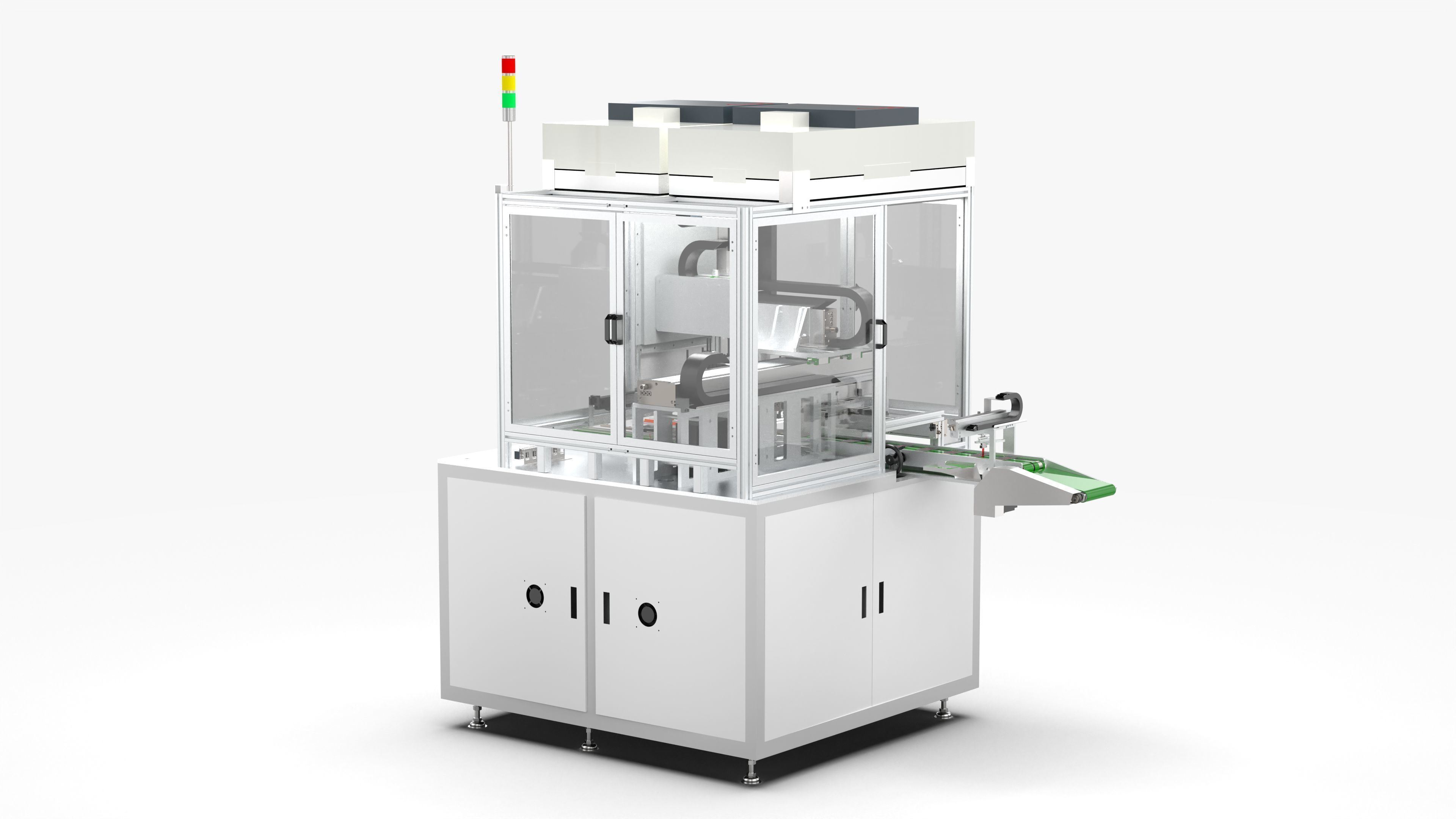 Automatic Mobile Phone LCD Screen Assembly Line 3D model | CGTrader