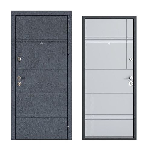 Modern front Door 4 3D model | CGTrader