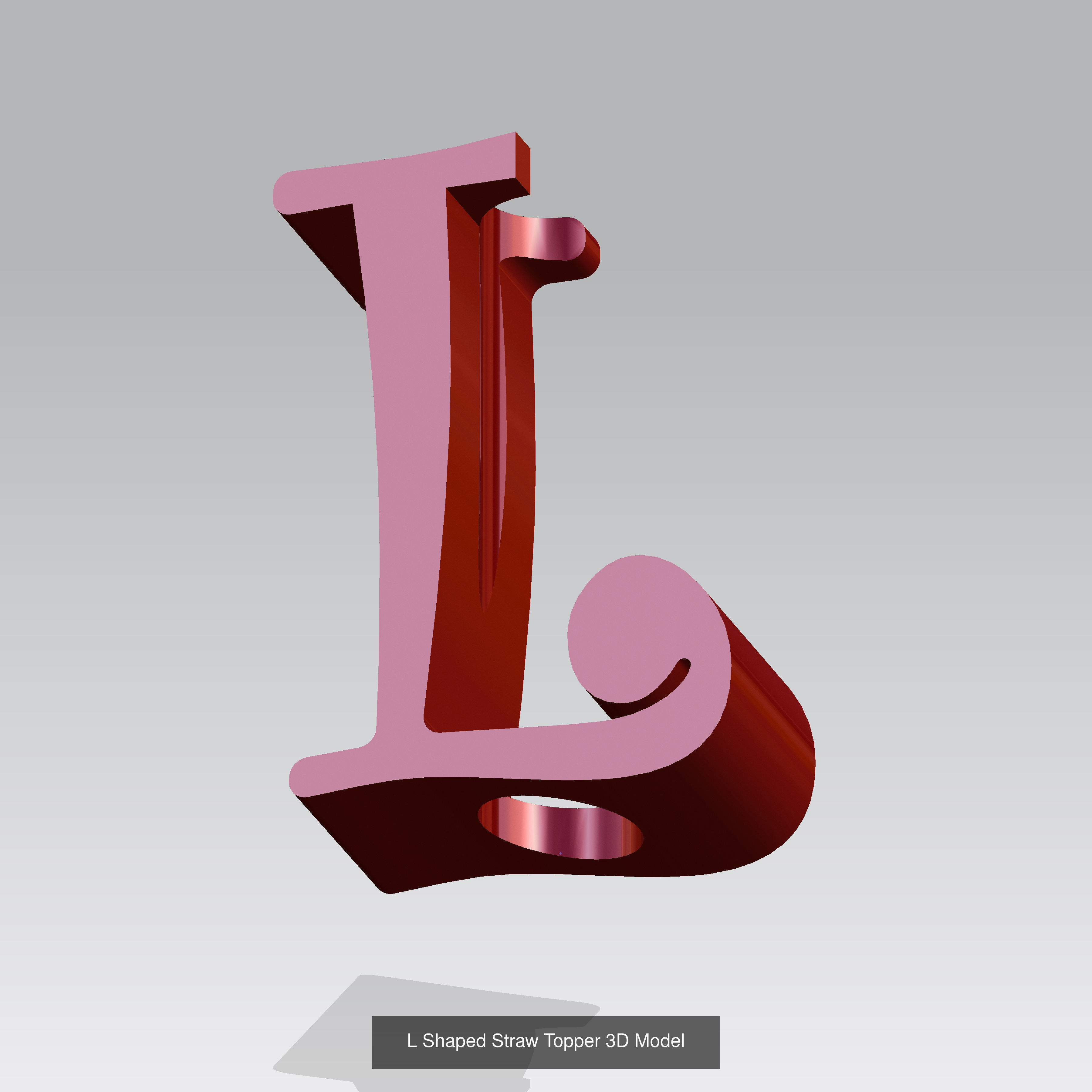 Alphabet Straw Topper Collection 3D Printable Models | CGTrader