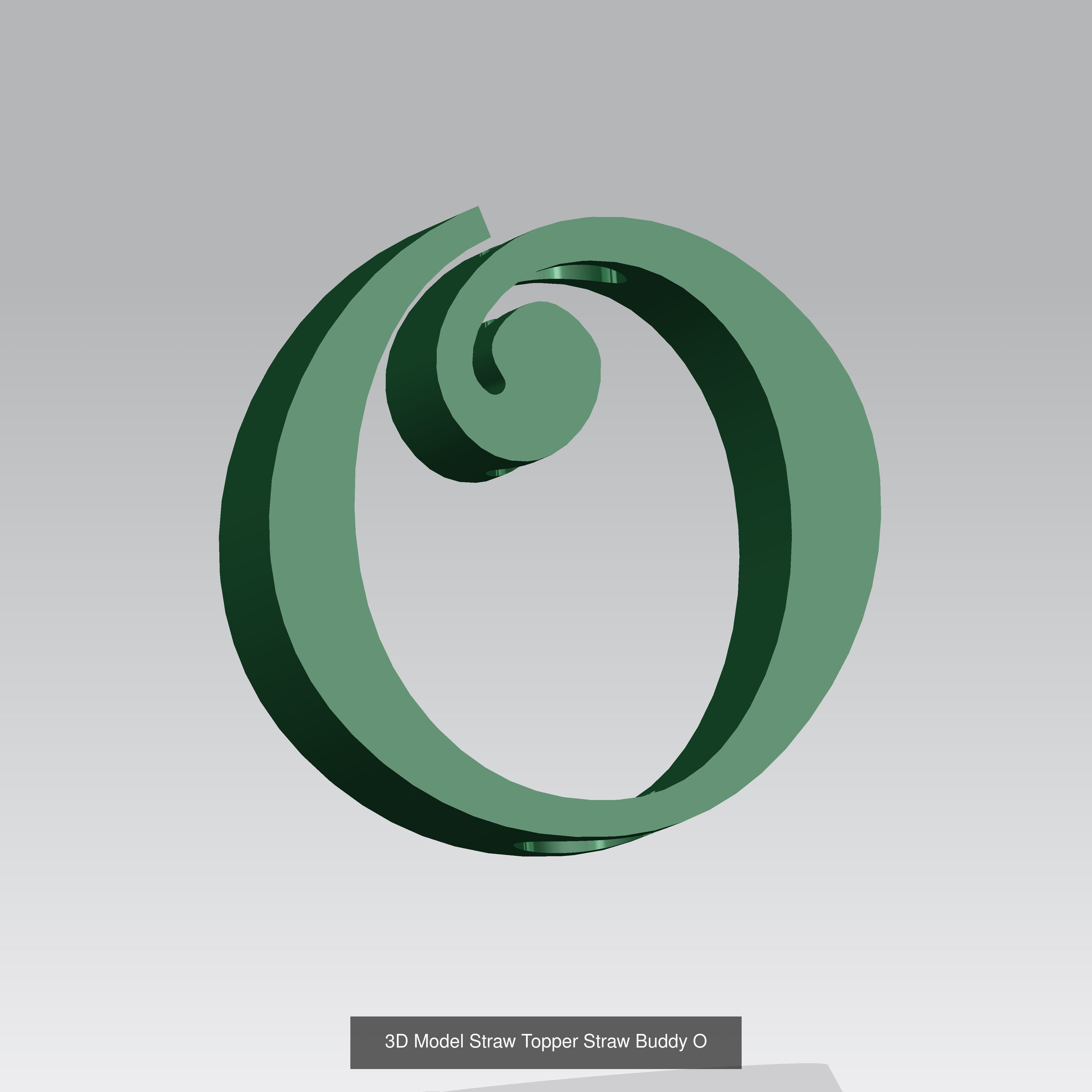 Alphabet Straw Topper Collection 3D Printable Models | CGTrader