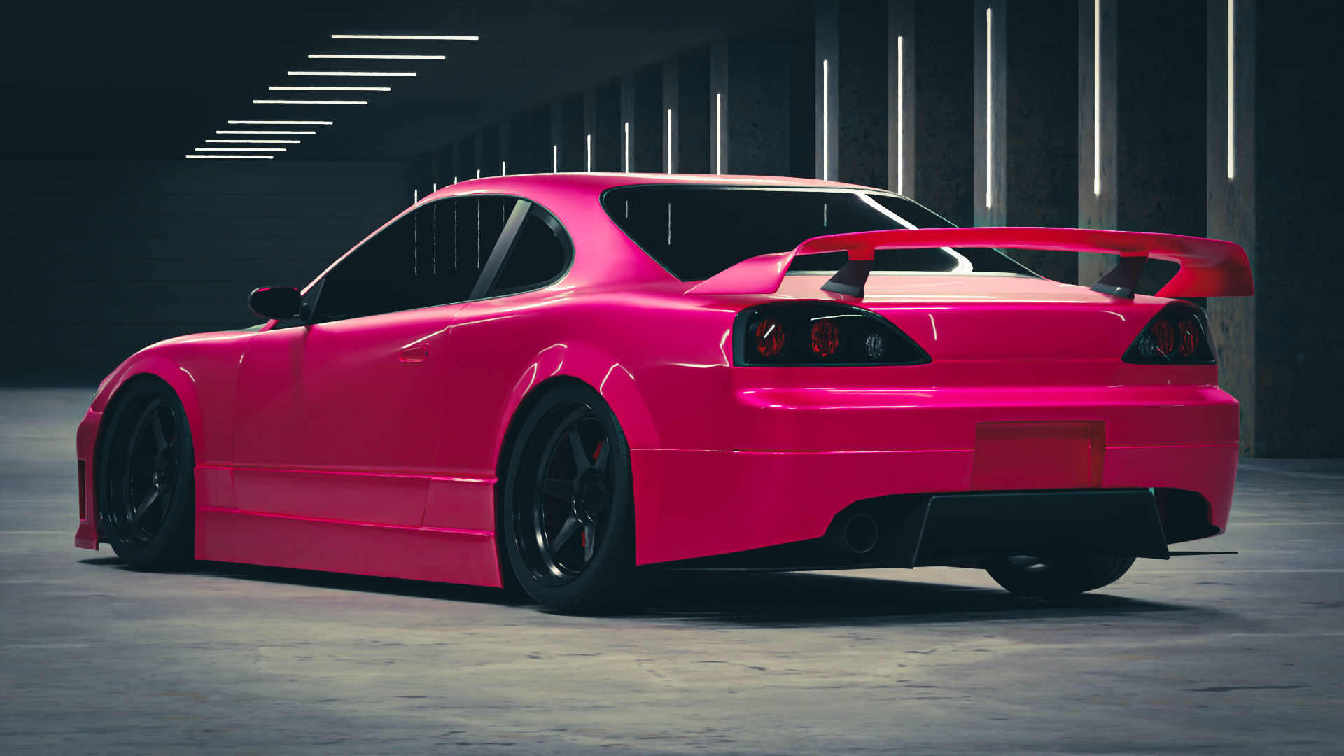Nissan Silvia S15 Drift Tune 3D model rigged | CGTrader